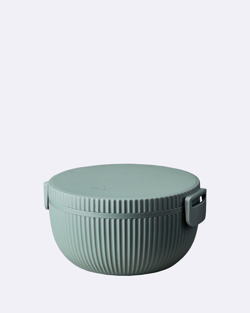 Round lunch box made of sustainable PLA - bioloco plant deluxe bowl ...